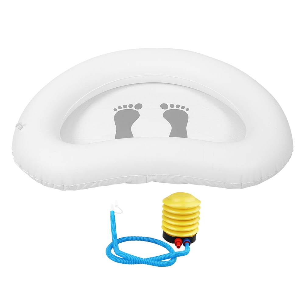 1 Set Inflatable Foot Bath for Pool Entry Portable PVC Foot Soaking Tub ...