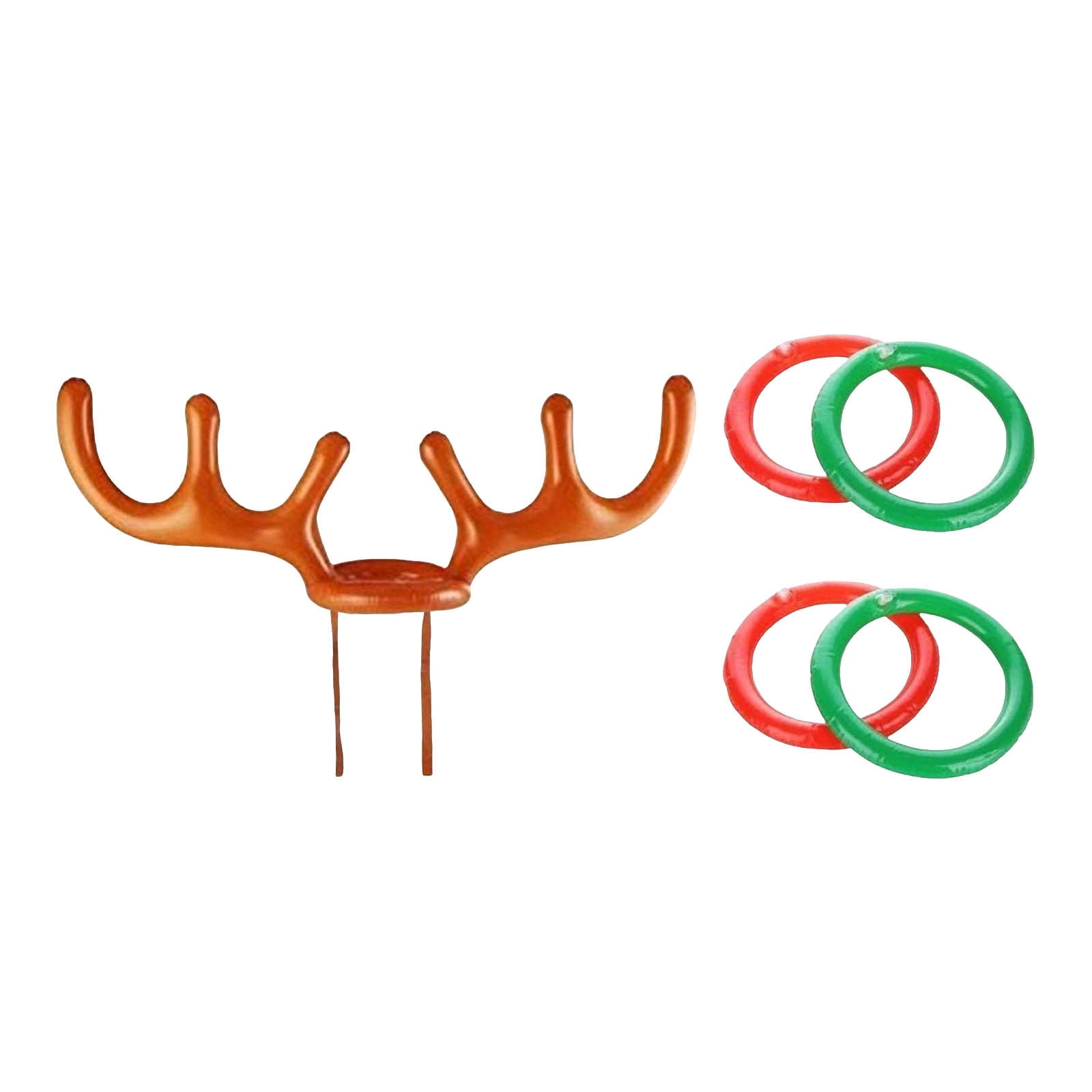 1 Set Inflatable Reindeer Game Inflatable Reindeer Hat Game With 4 ...