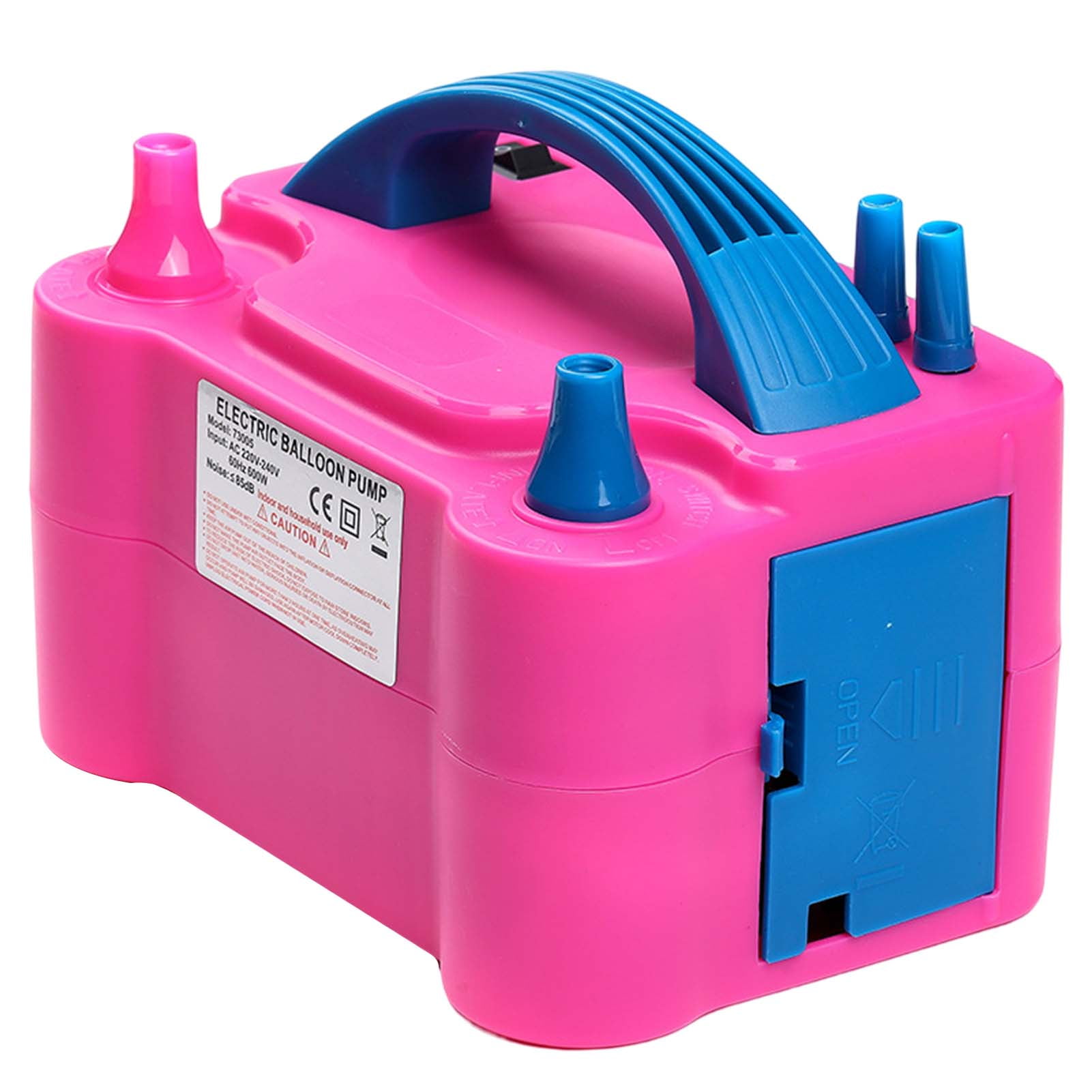 1 Set Inflator Pump Portable Handle Double Holes Multiple Air Nozzles ...