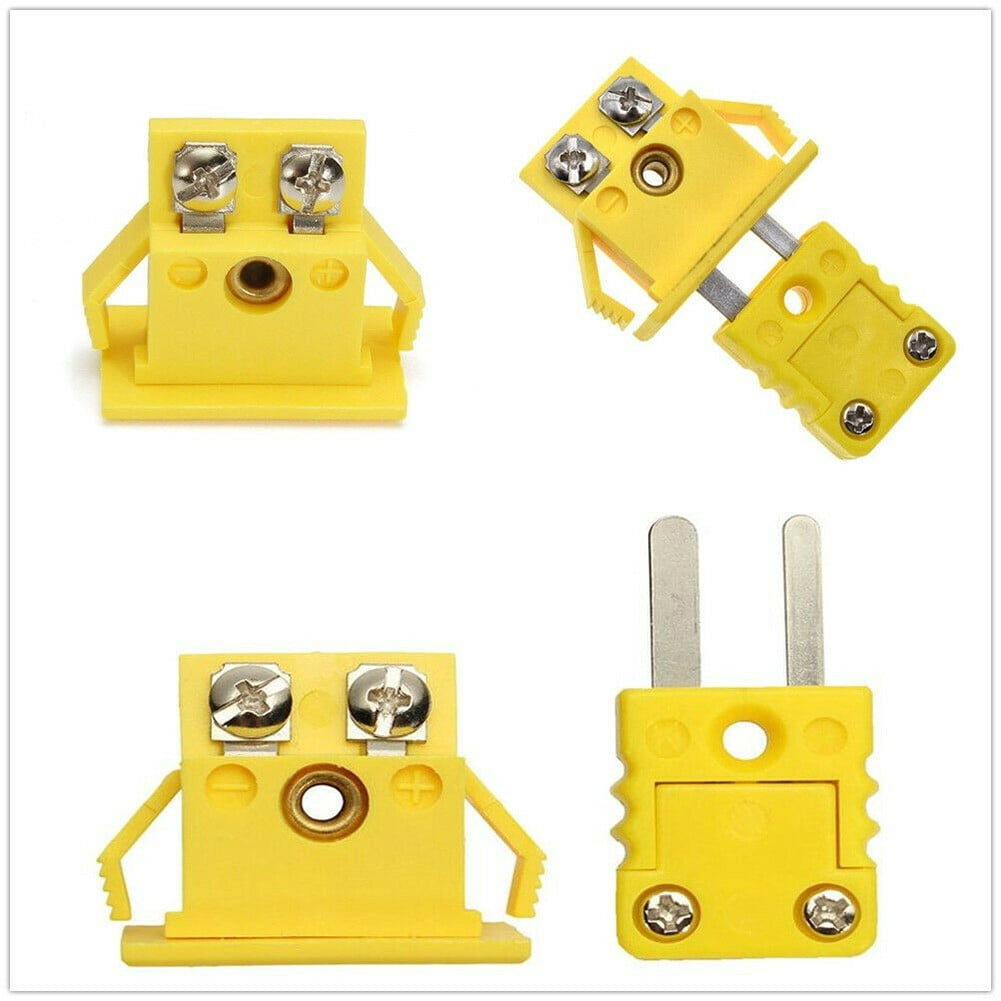 1 Set K Type Thermocouple Miniature Socket Alloy Mini Panel Mount ...