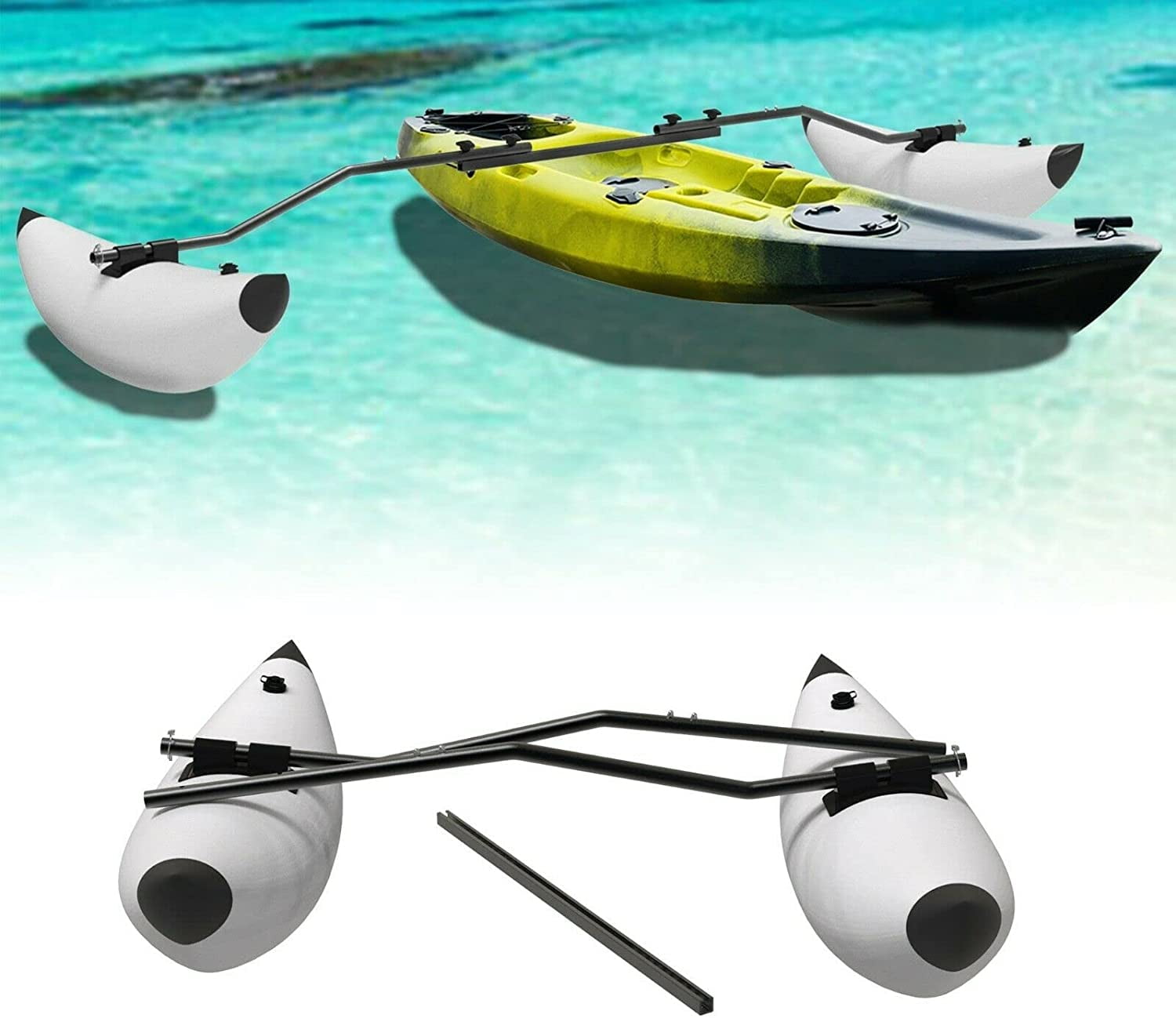 1 Set Kayak Outrigger Kit, Kayak Stabilizers for Fishing Float Tube Kit ...