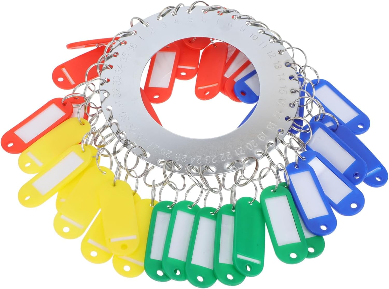 1 Set Key Disk Car Key Tags Plastic Hotel Key Labels Luggage Tag Metal ...