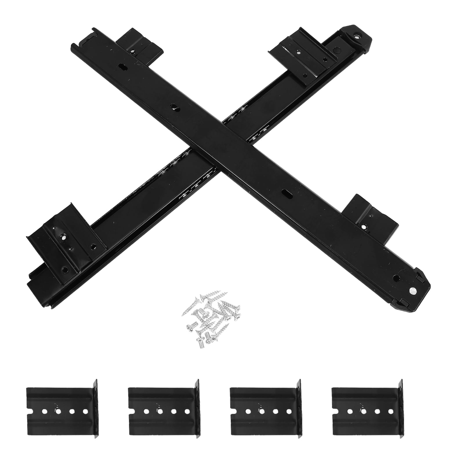 1 Set Keyboard Tray Slide Drawer Rail Cabinet Glide And Slide Track Guide For Replace Computer