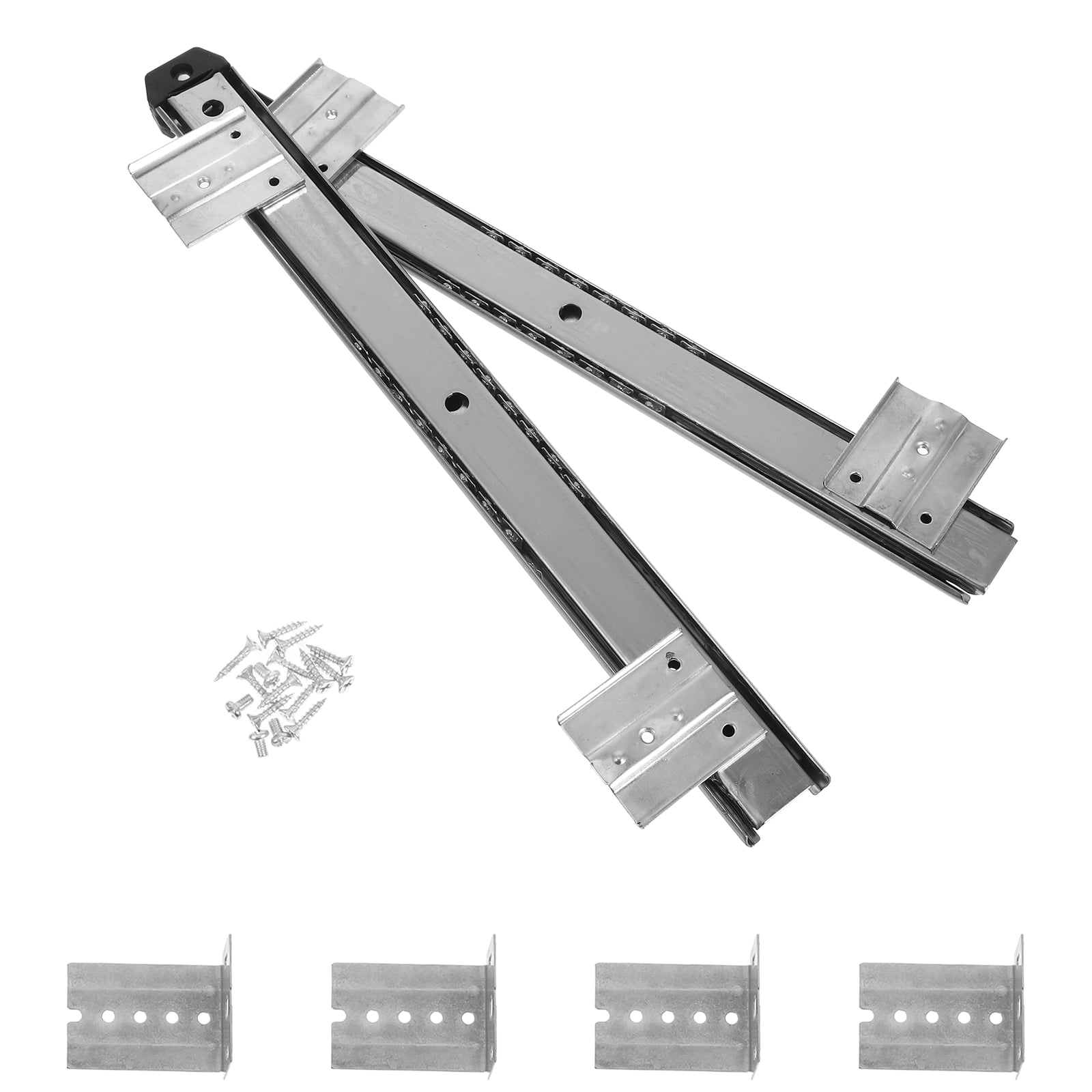 1 Set Keyboard Tray Slide Drawer Rail Cabinet Glide And Slide Track Guide For Replace Computer