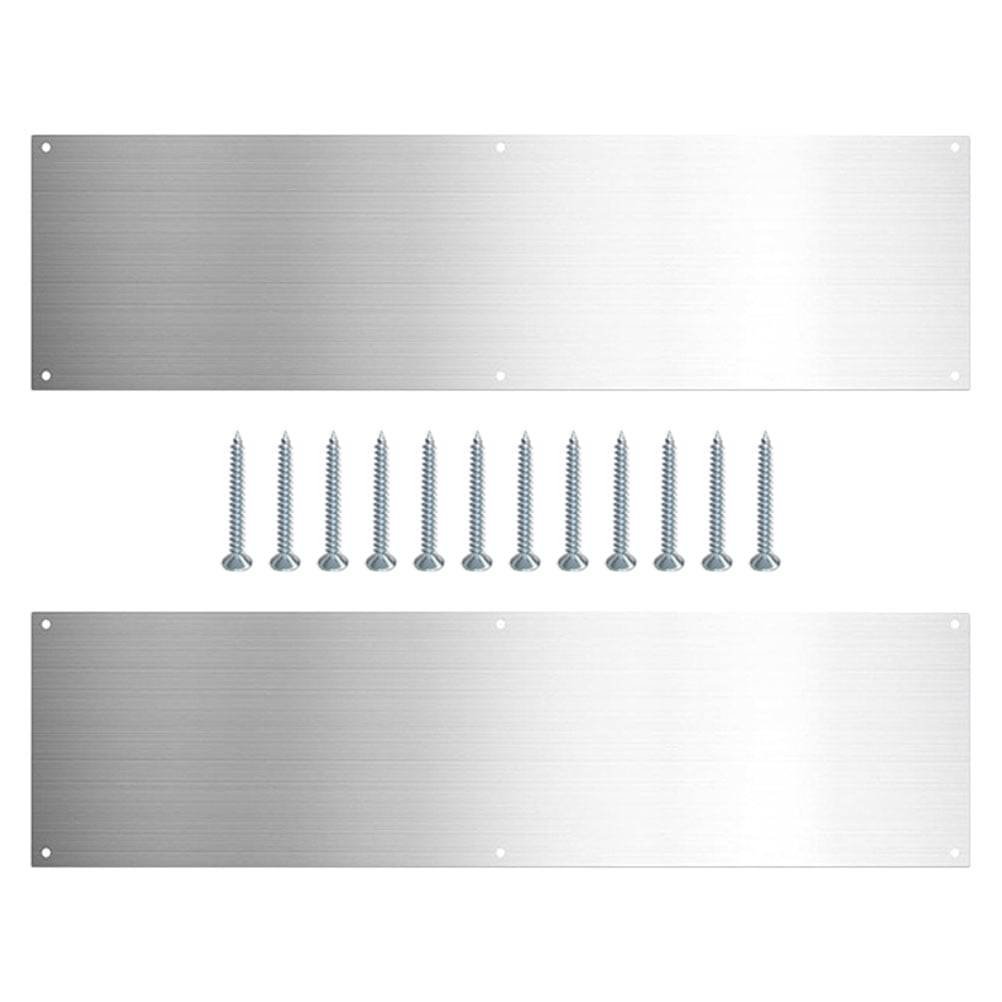 1 Set Kick Plate For Bottom Of Door Metal Door Sweep Door Kickplate ...