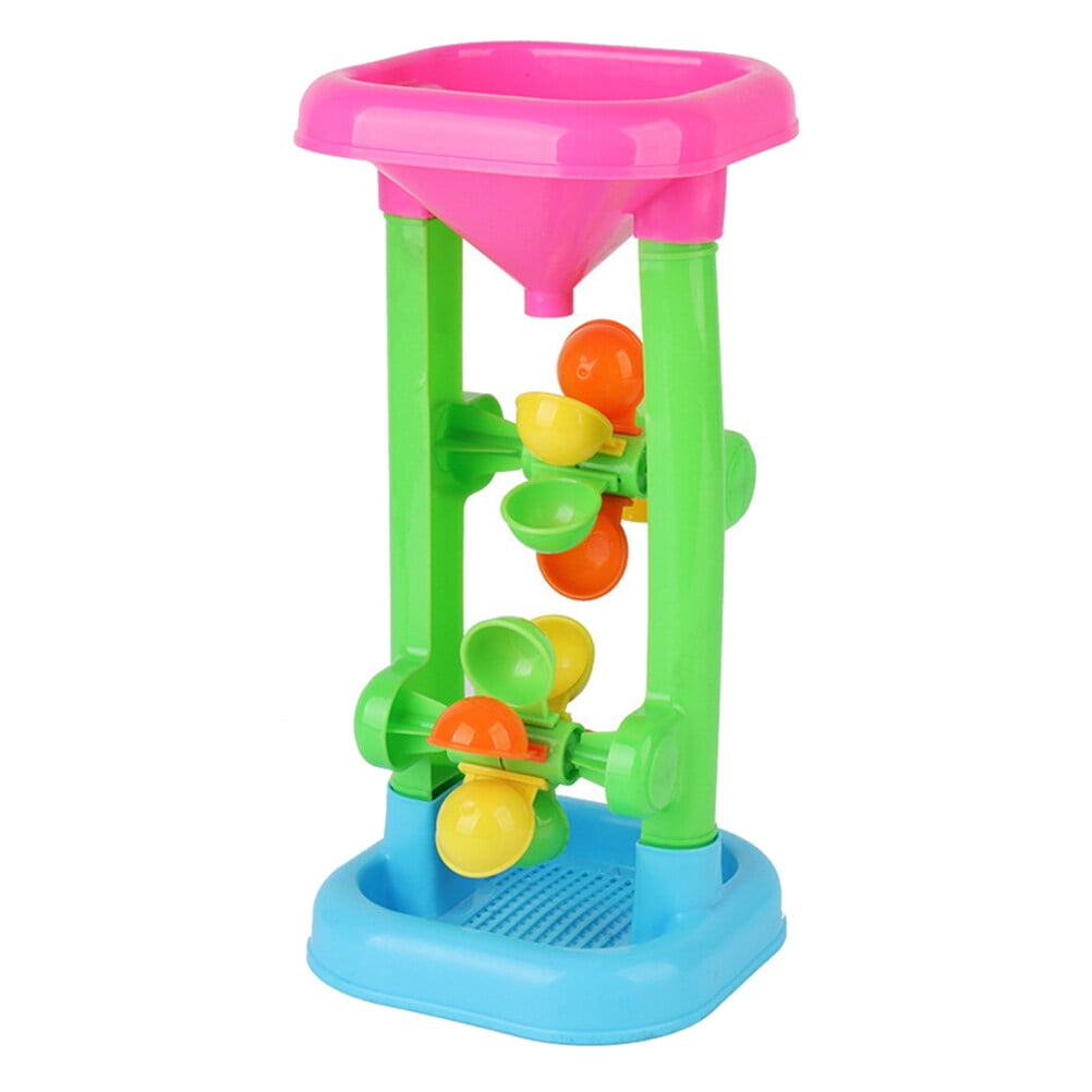 1 Set Kids Beach Sand Playing Toy Hourglass Toy Water Wheel Toy for ...