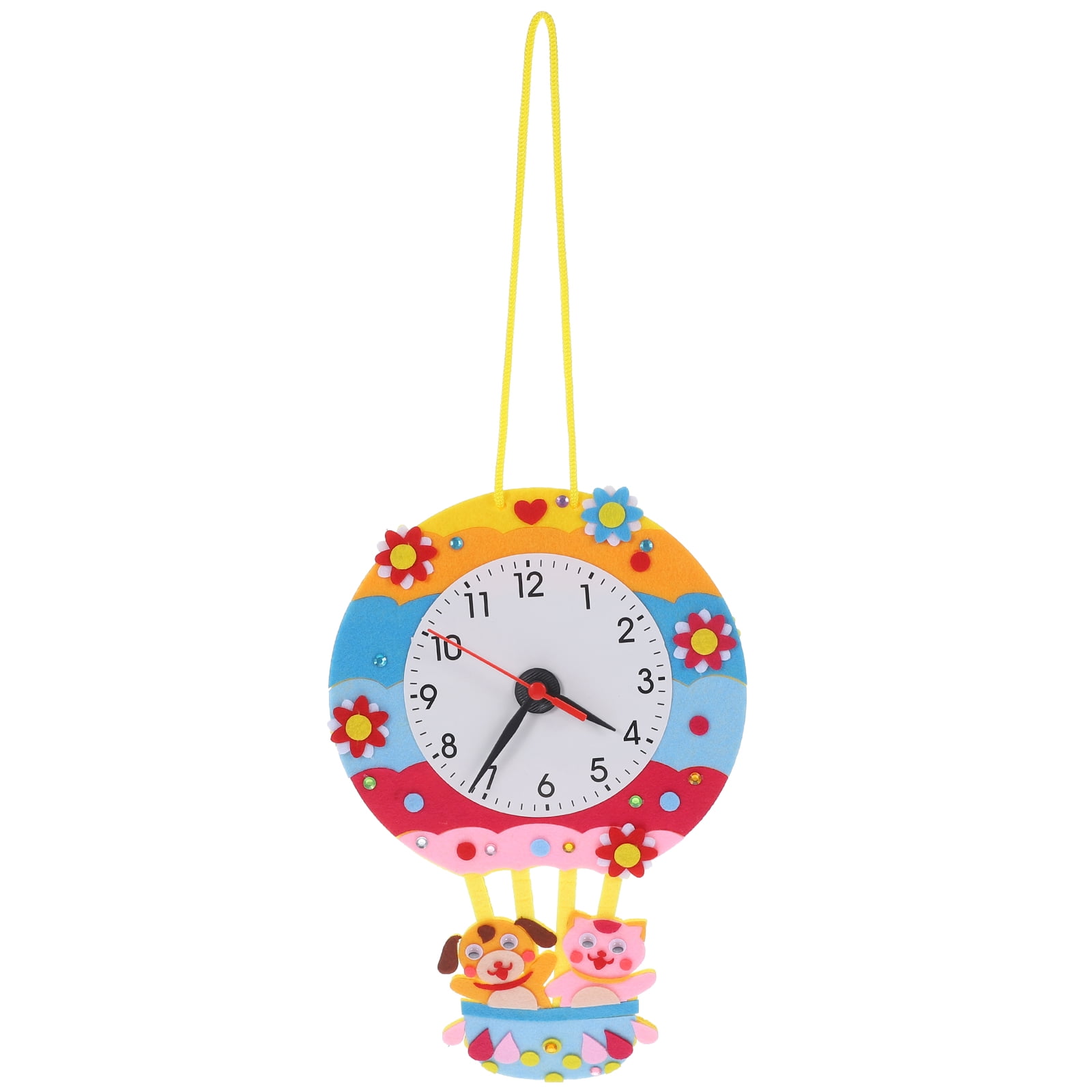 1 Set Kids Clock DIY Kit Kids Hand Making Material Clock Making ...