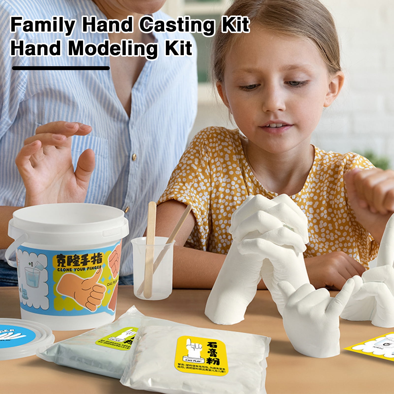 1 Set Kids Hand Mold Casting Kit with Molding Powder DIY Handmade ...