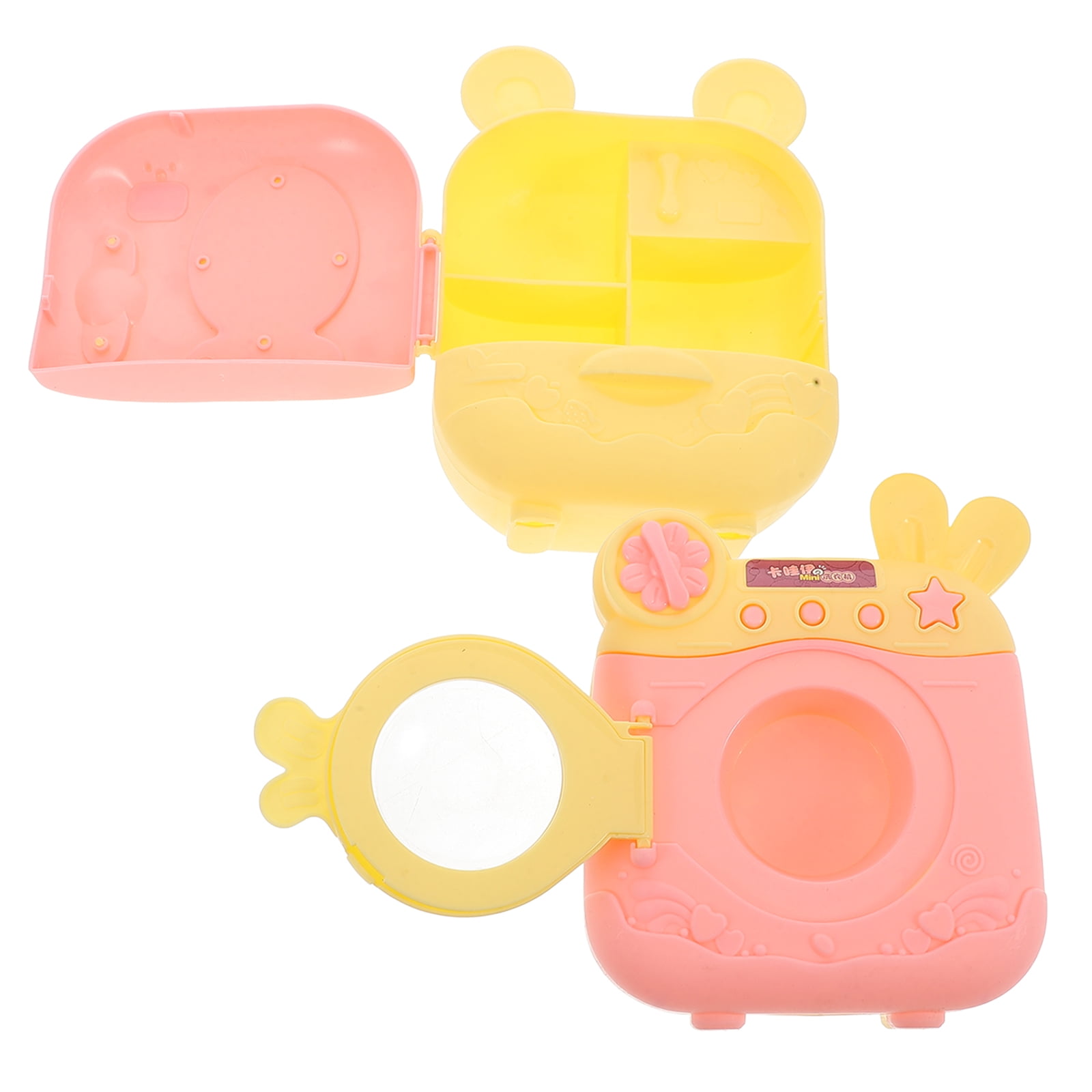 1 Set Kids Washing Machine Toy Mini Washer and Dryer Playset Realistic ...