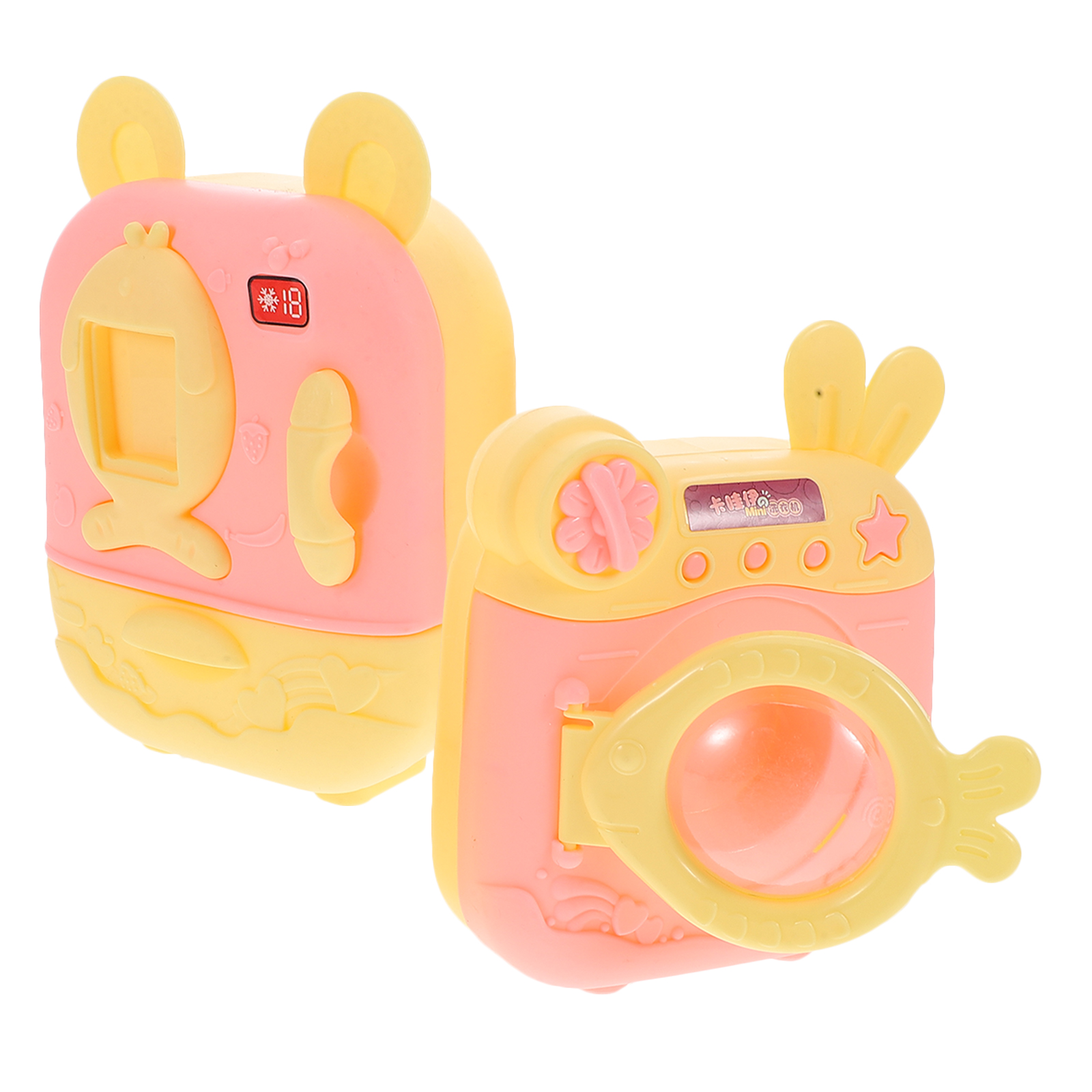 1 Set Kids Washing Machine Toy Mini Washer and Dryer Playset Realistic ...