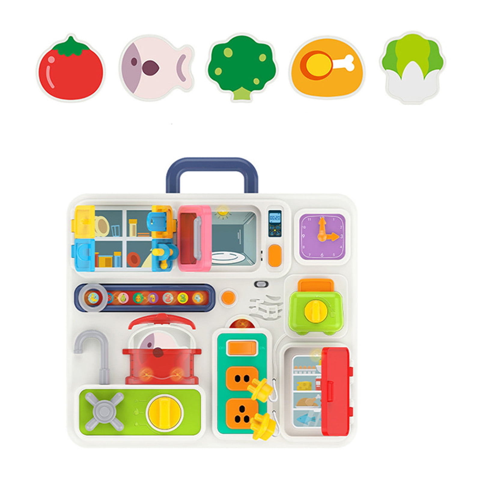 1 Set Kitchen Busy Board Toys for Toddlers (Age 1-3) - Sensory Play ...