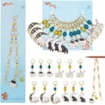 1 Set Knitting Row Counter Chains & Locking Stitch Markers Kits with ...