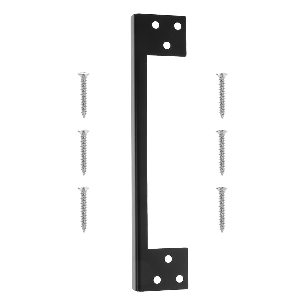 1 Set L Shaped Door Latch Guard Stainless Steel Safety Door Lock Plate ...