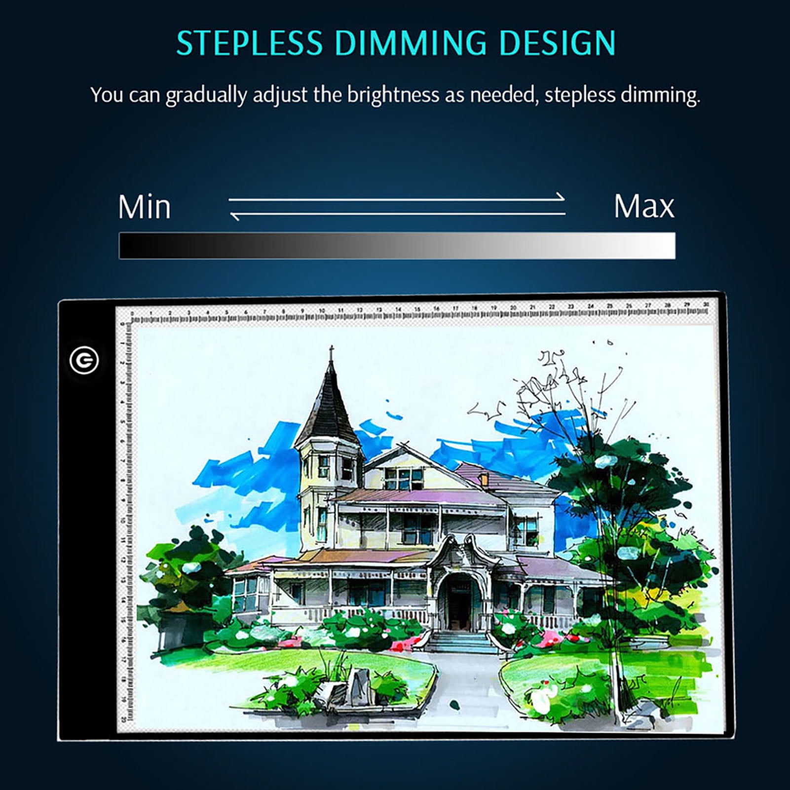 1 Set LED Copy Board Dimmable Multipurpose Ultra-thin Easy Carrying ...