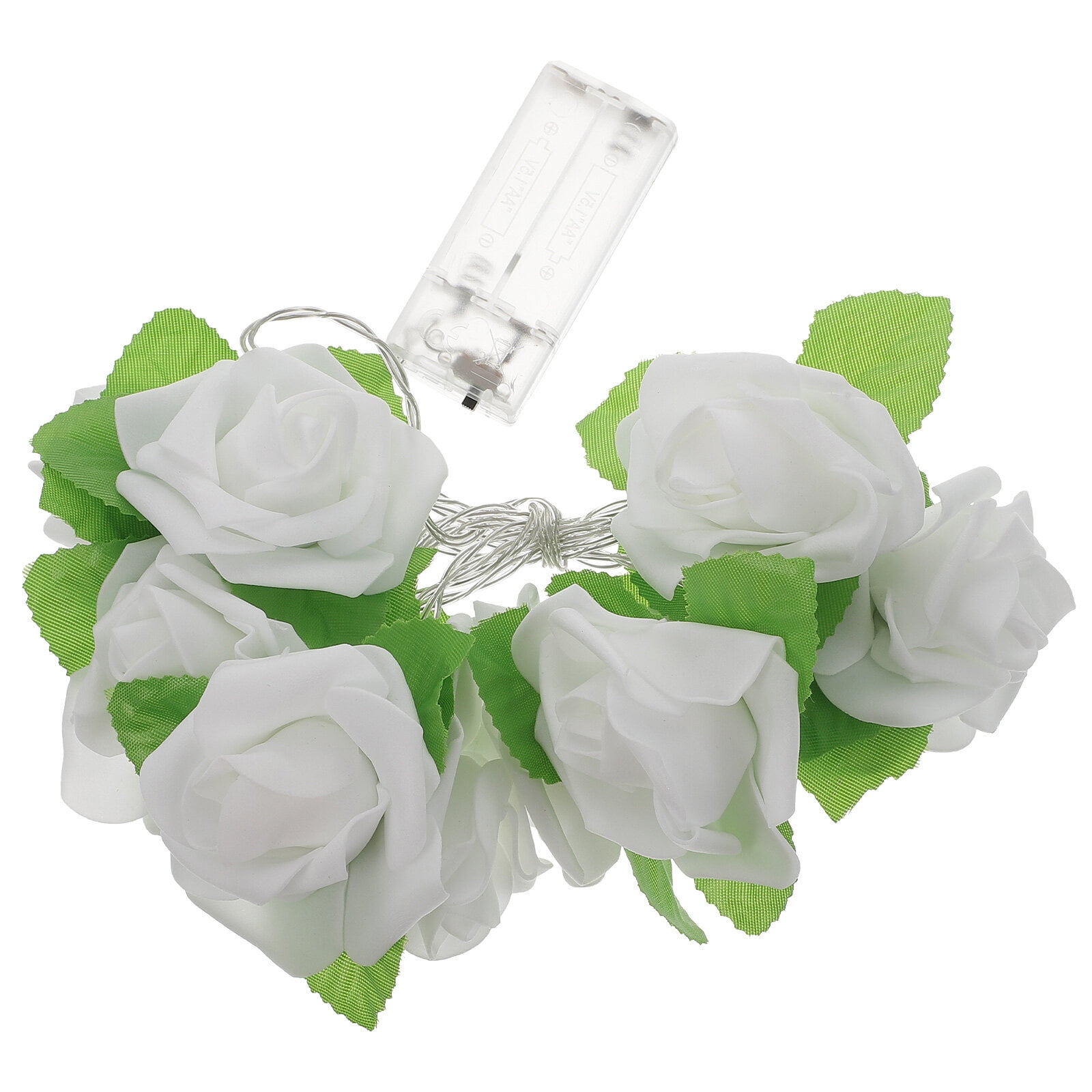 1 Set LED Simulated Rose String Lights Beautiful Wedding Decorative ...