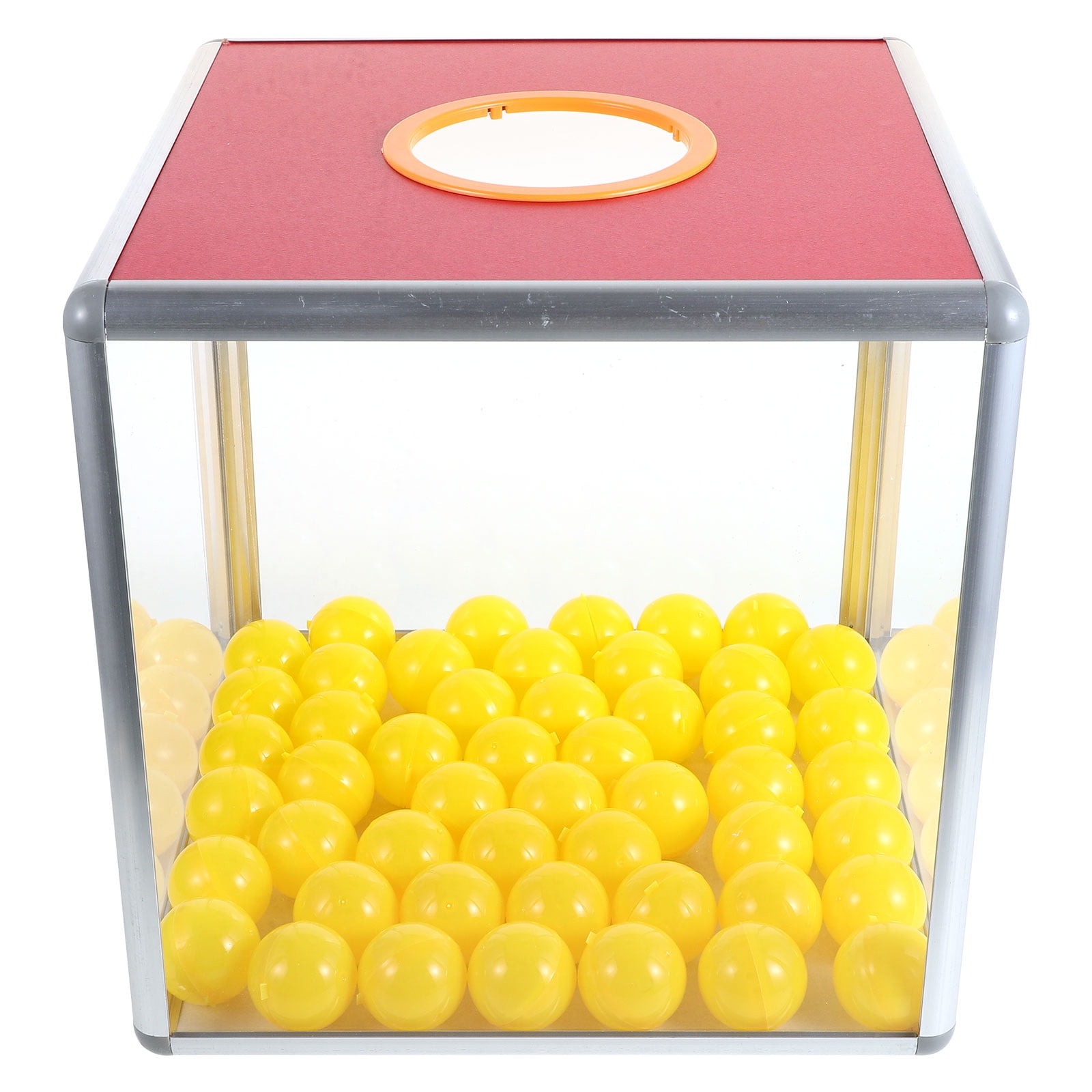 1 Set Large Capacity Transparent Raffle Ticket Box with Raffle Balls ...