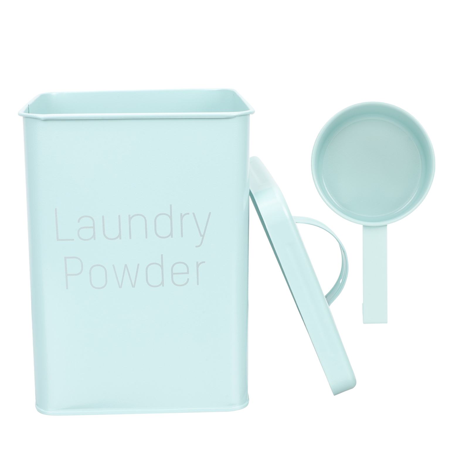 IMIKEYA Skyblue Iron Laundry Powder Holder for Storage Durable Sturdy ...