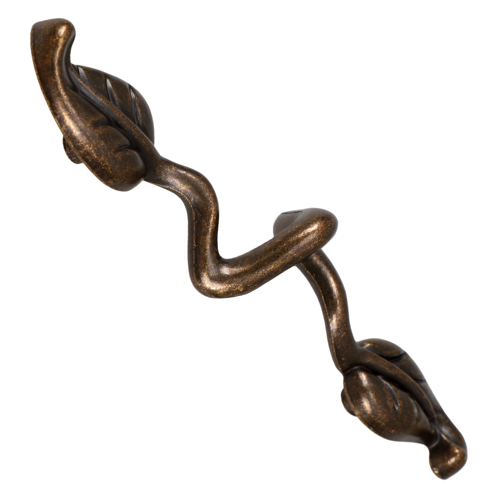 1 Set Leaf Knobs Decorative Door Pull 2 Hole Farmhouse Cupboards Handle ...