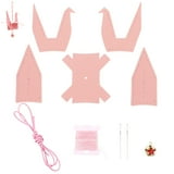 Durable PU Leather DIY Origami Crane Set for Home Decor with Pre ...