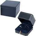 1 Set Leatherette Paper Box Flip Cover Rings Box with Imitation Fur ...