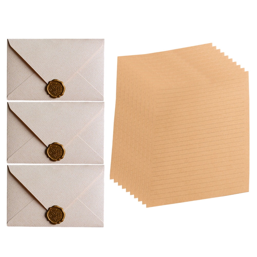 1 Set Letter Papers and Envelopes Writing Paper Packing Envelopes Diy ...