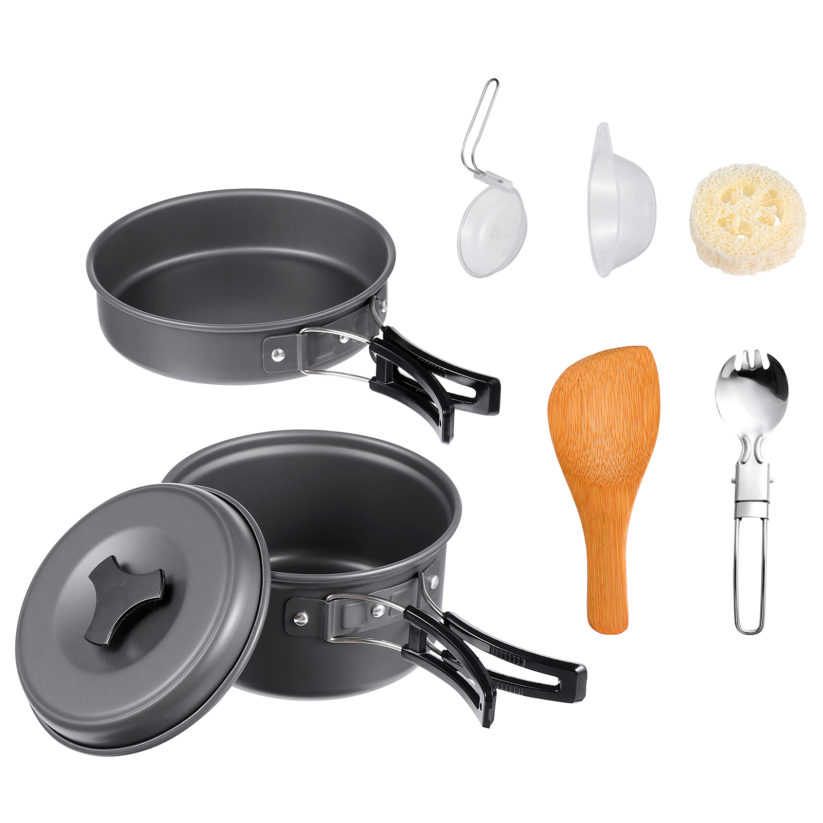 1 Set Lightweight Camping Cookware Picnic Utensils Outdoor Backpacking ...