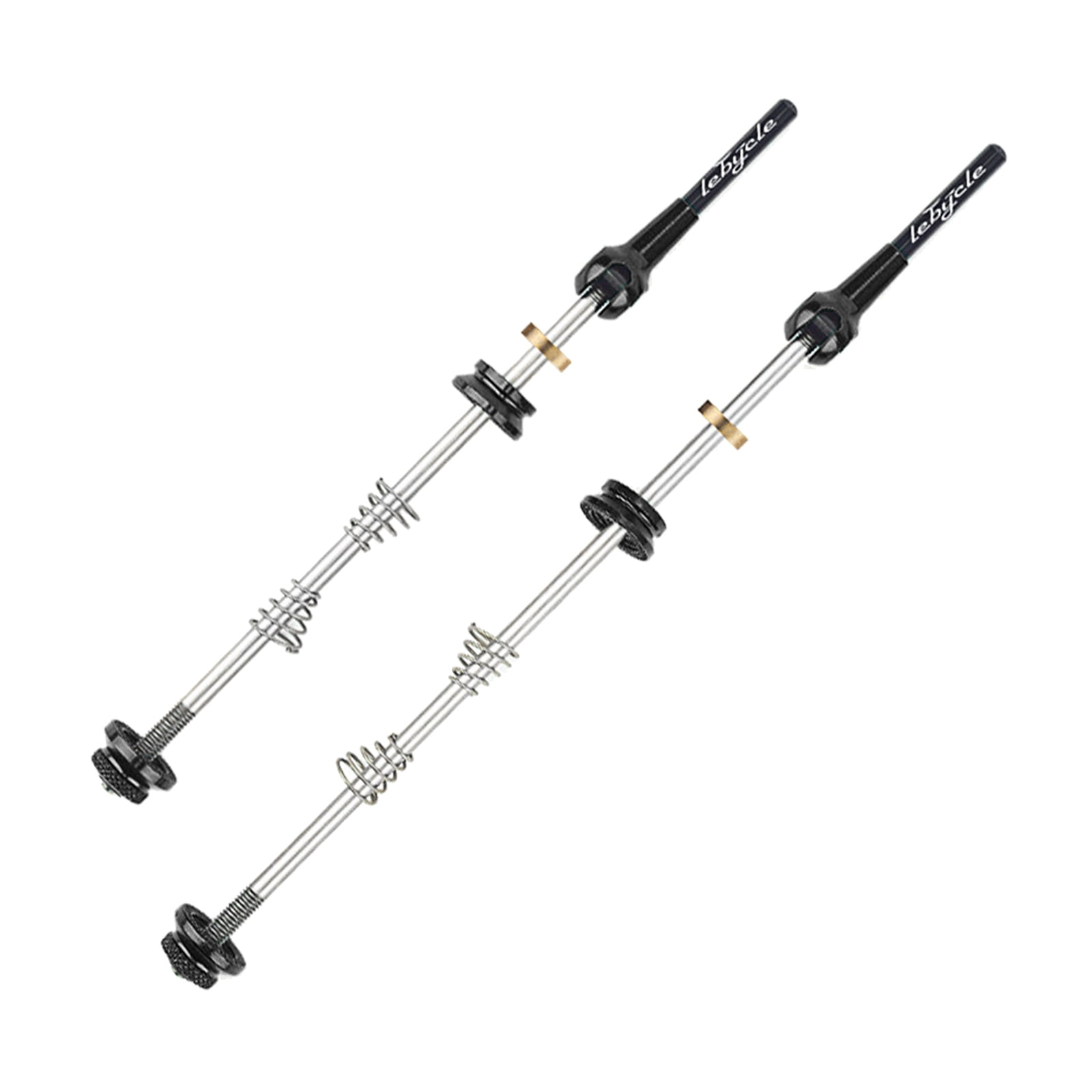 1 Set Lightweight Titanium Skewers Quick Release Axle Wheel Black ...