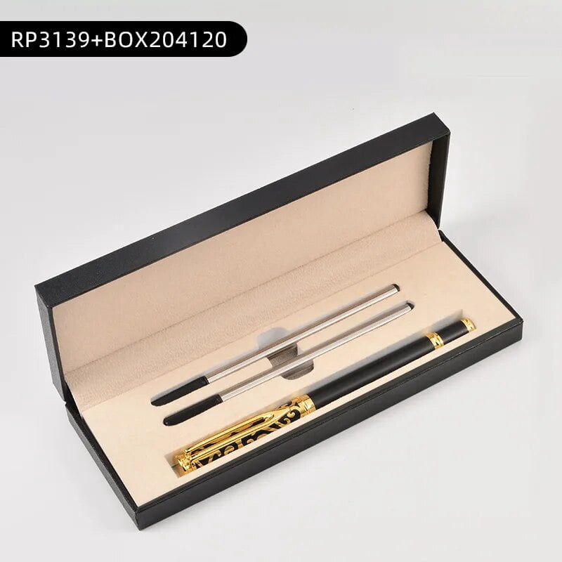 1 Set Luxury Metal Ball Point Pen Refill and Box Combination Pens for ...