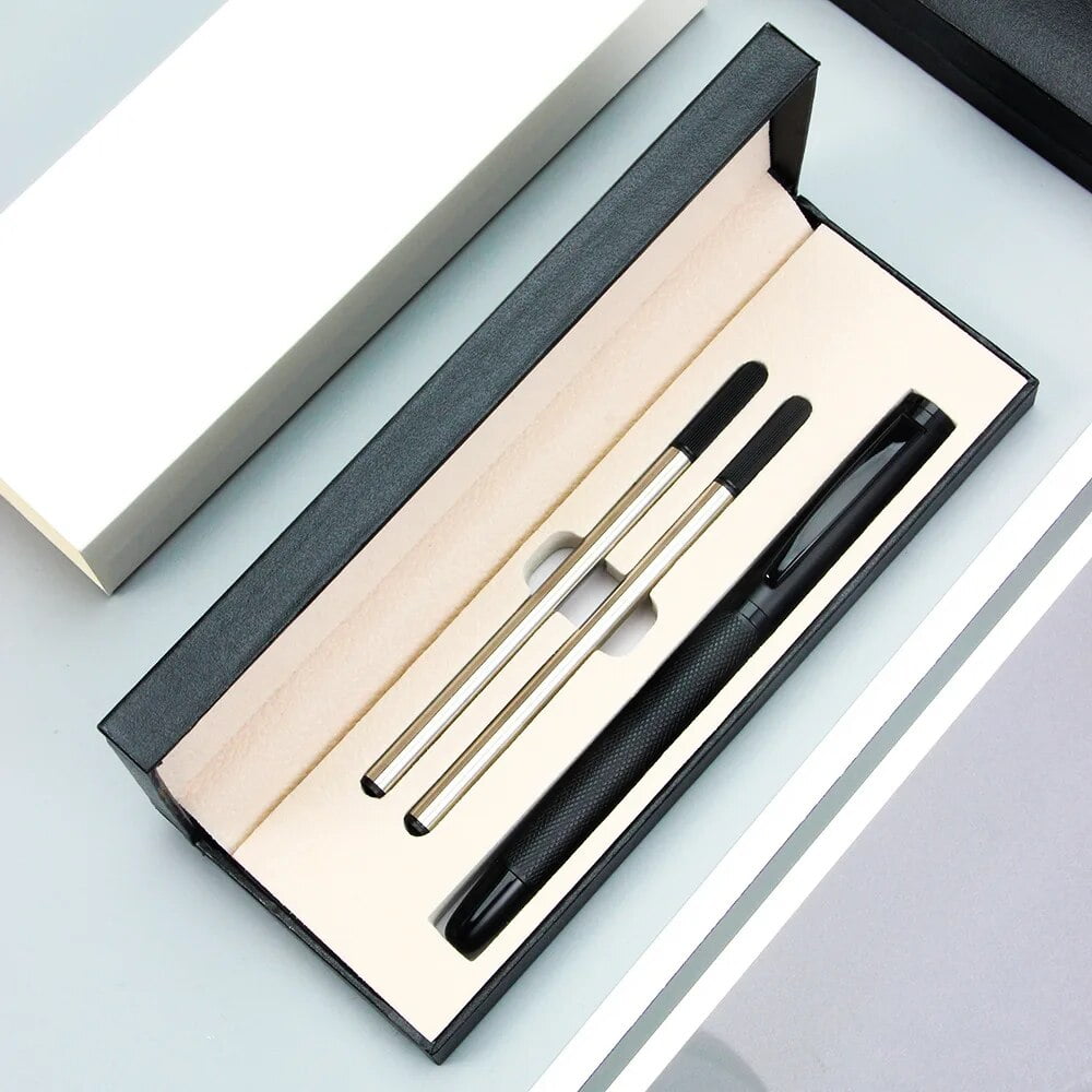 1 Set Luxury Metal Ball Point Pen Refill and Box Combination Pens for ...