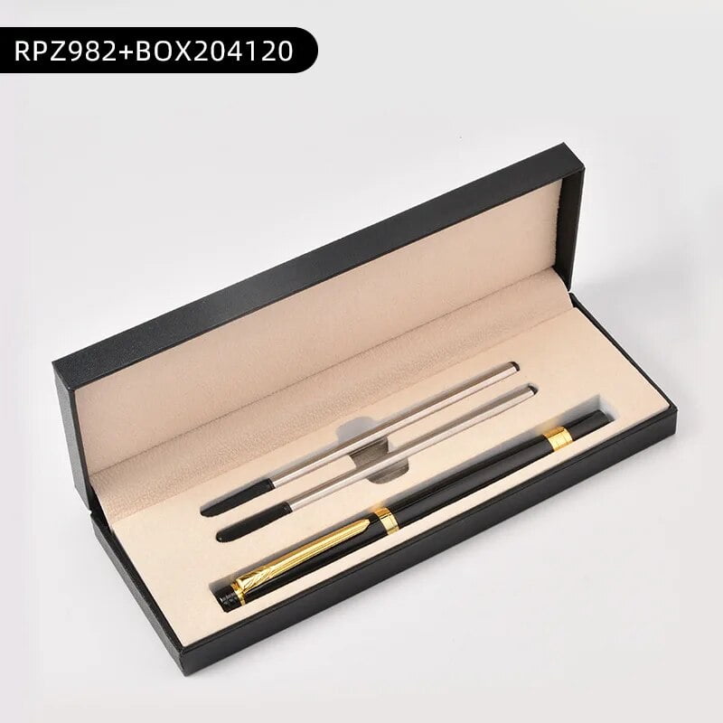 1 Set Luxury Metal Ball Point Pen Refill and Box Combination Pens for ...
