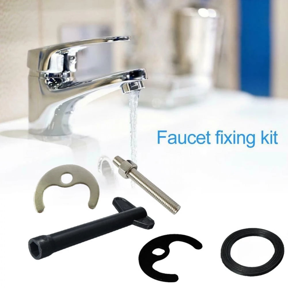 1 Set M12 Tap Faucet Fixing Fitting Kit Bolt Washer Wrench Plate Set ...