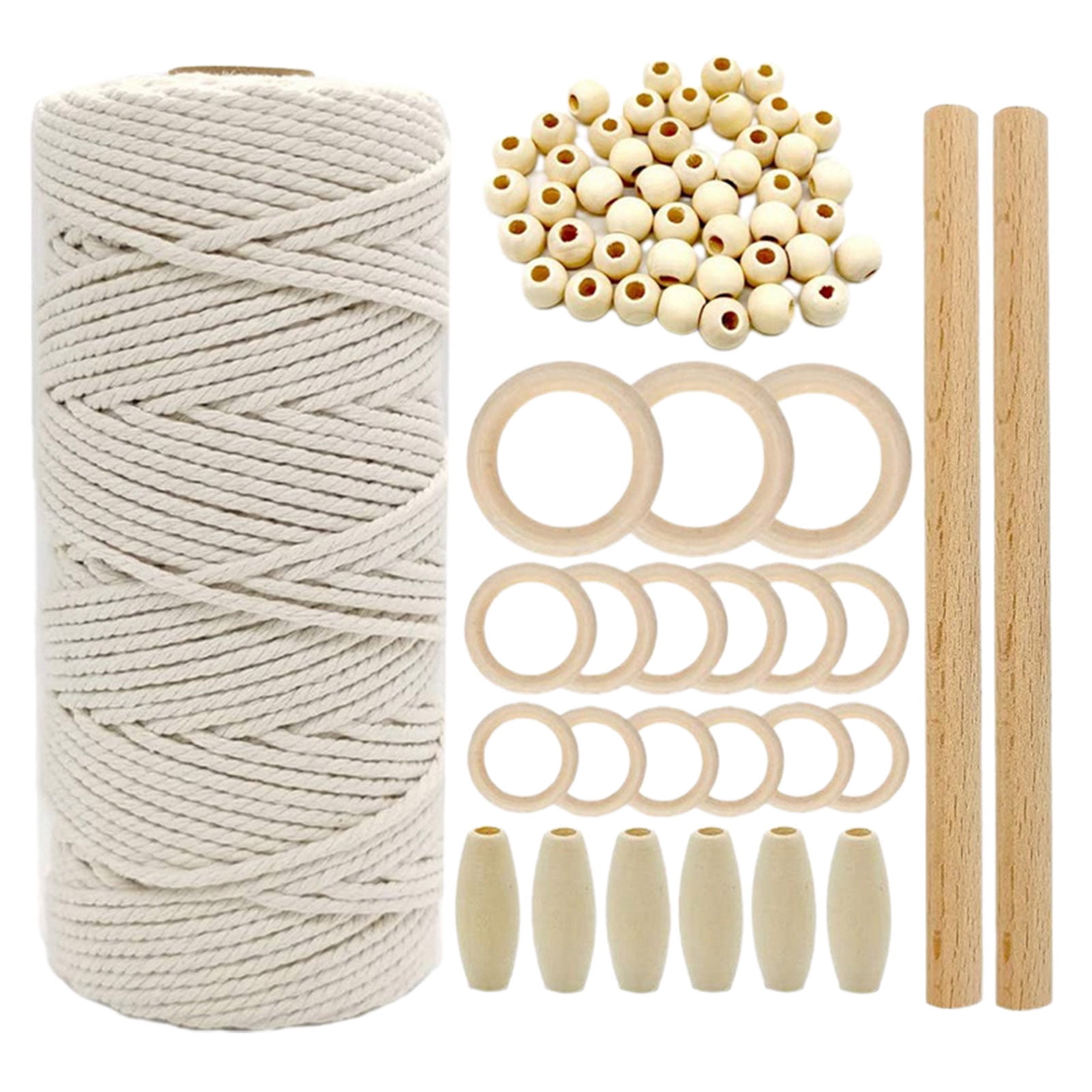 1 Set Macrame Cord Boho Style Handicraft Easy to Make Macrame Plant ...