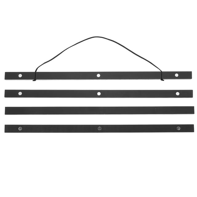 1 Set Magnetic Painting Hanger Posters Frame Wood Magnet Scroll Hanger ...