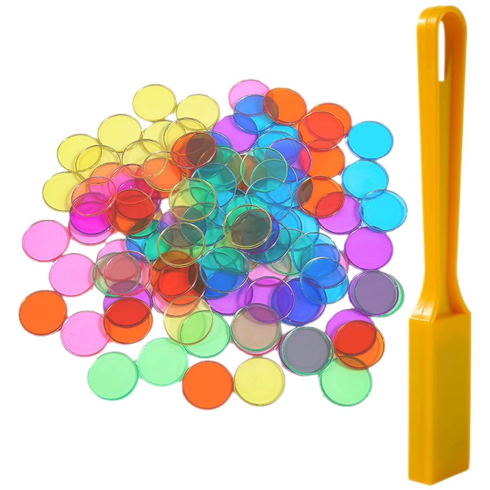 1 Set Magnetic Wand Round Chips Counting Toy Color Sorting Toy Kids ...