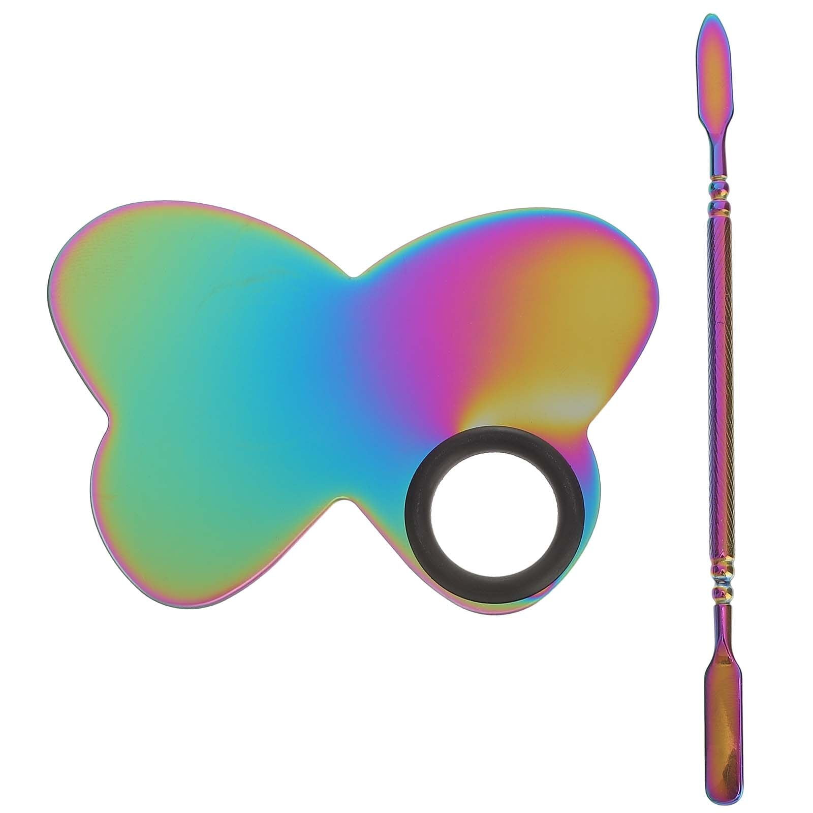 1 Set Makeup Palettes Spatulas Stainless Steel Nail Color Mixing ...