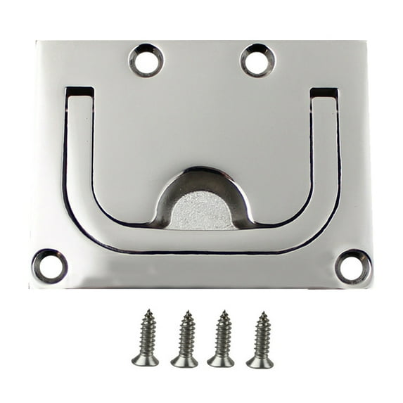 1 Set Marine Ring Hatch Pull Handle Flush Mount Cabinet Pulls Recessed Trap Door Handle ...