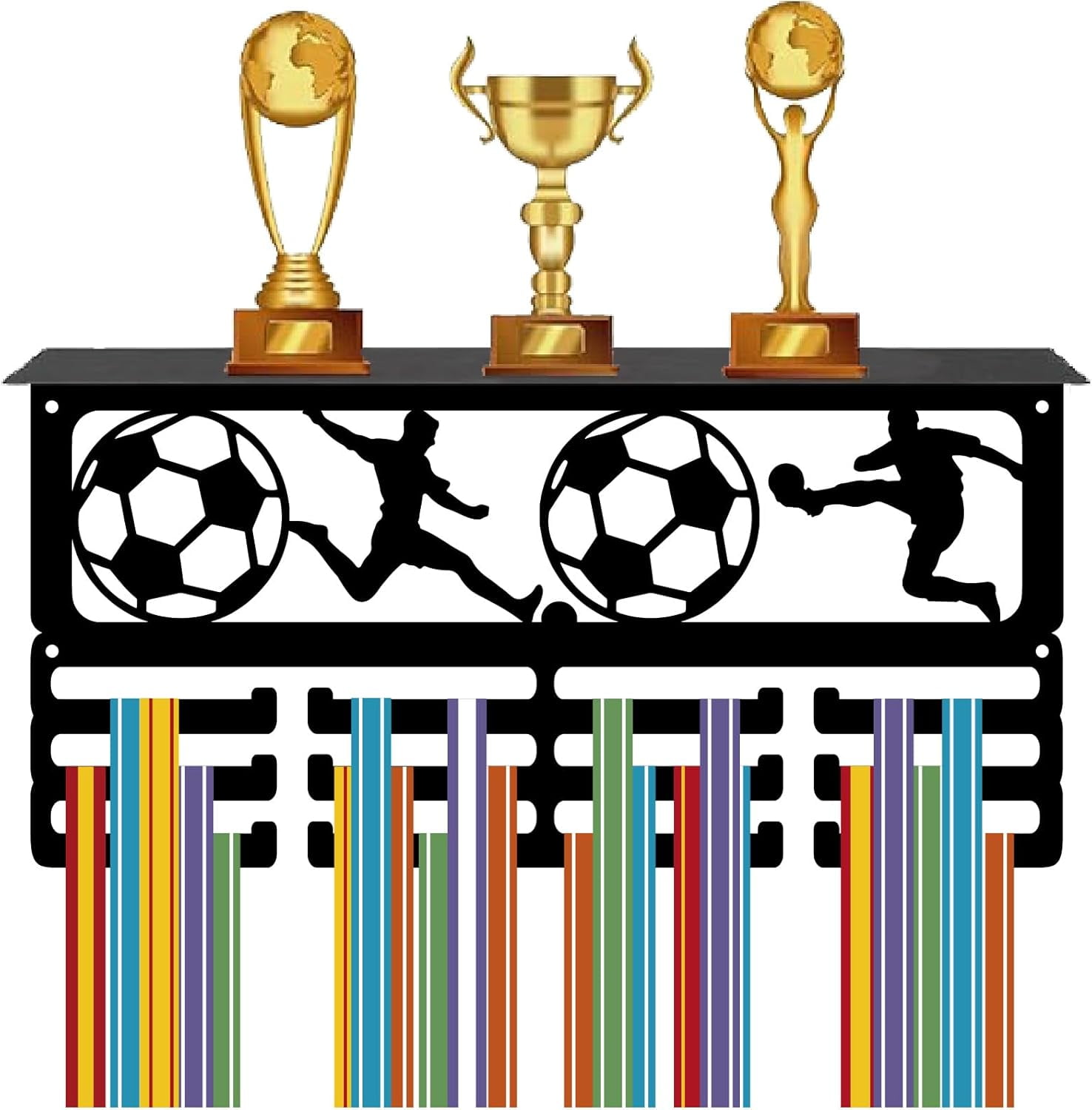 1 Set Medal Hanger Display Football Medal Holder Soccer Sports Trophy ...