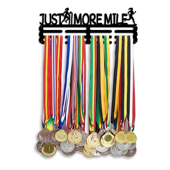 1 Set Medal Hanger Holder Display Wall Rack 3-Line with Screws Black ...