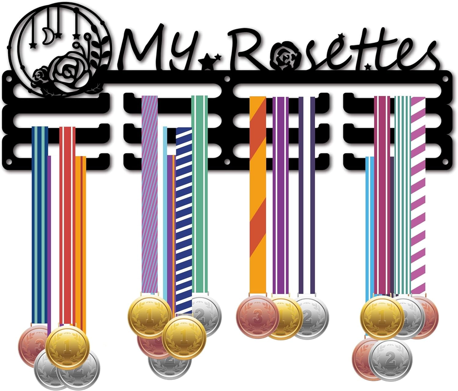 1 Set Medal Hangers Display Medal Holder Rack Sports Metal Hanging ...