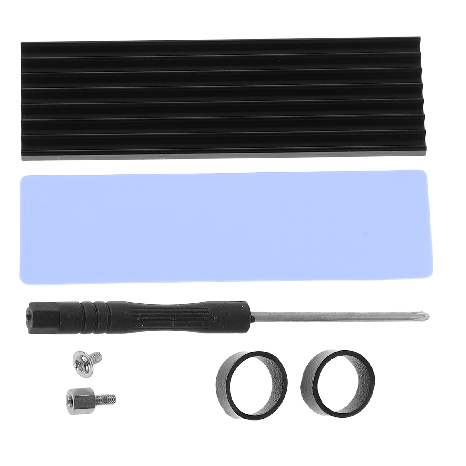 1 Set Metal .2 SSD Heatsink with Rubber Band Thermal Pad for Computer ...