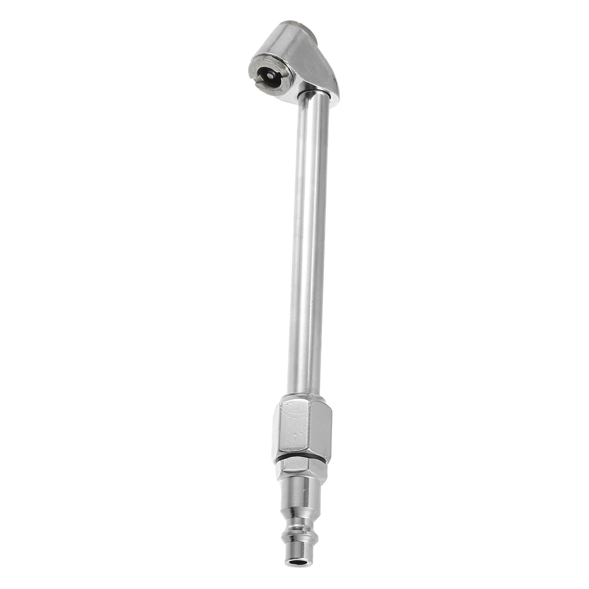 1 Set Metal Dual Head Vehicle Air Tire Tyre Inflator Chuck Valve Silver ...