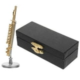 1 Set Metal Mini Flute with Model Realistic Flute Photo Prop with Box ...