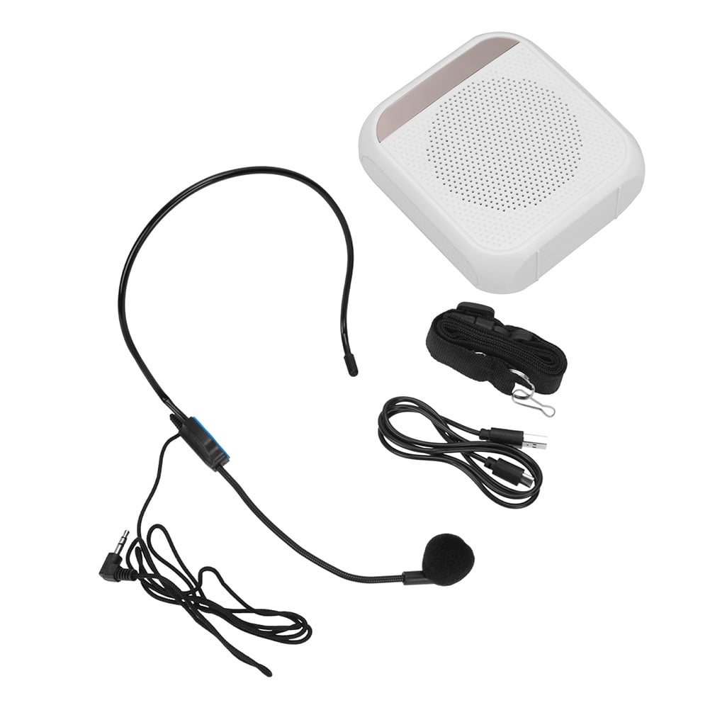 1 Set Microphone Voice Loud-speaker Portable Teacher Amplifier Sound ...