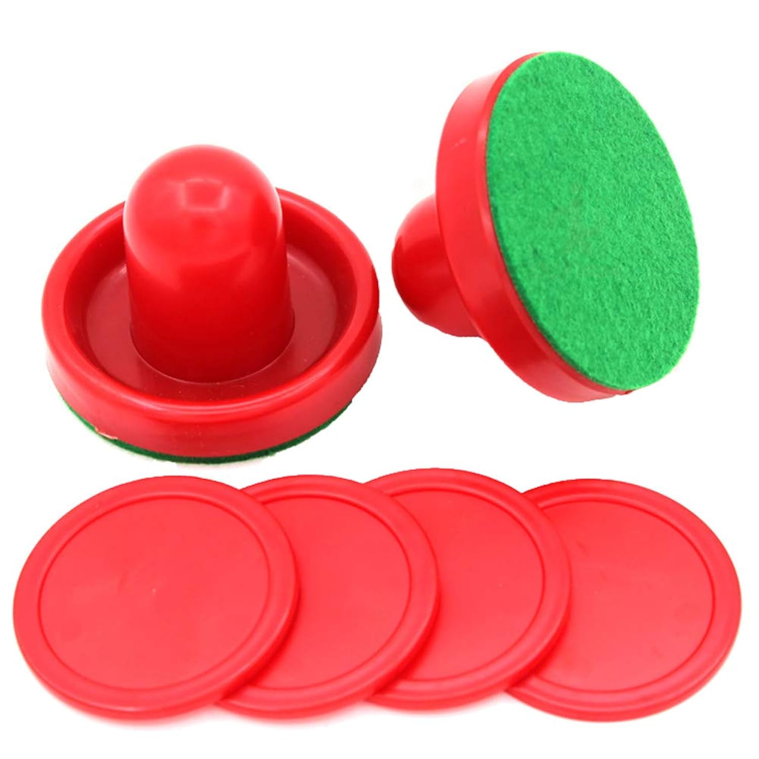 1 Set Mini Air Hockey Pushers and Air Hockey Pucks Great Goal Handles ...