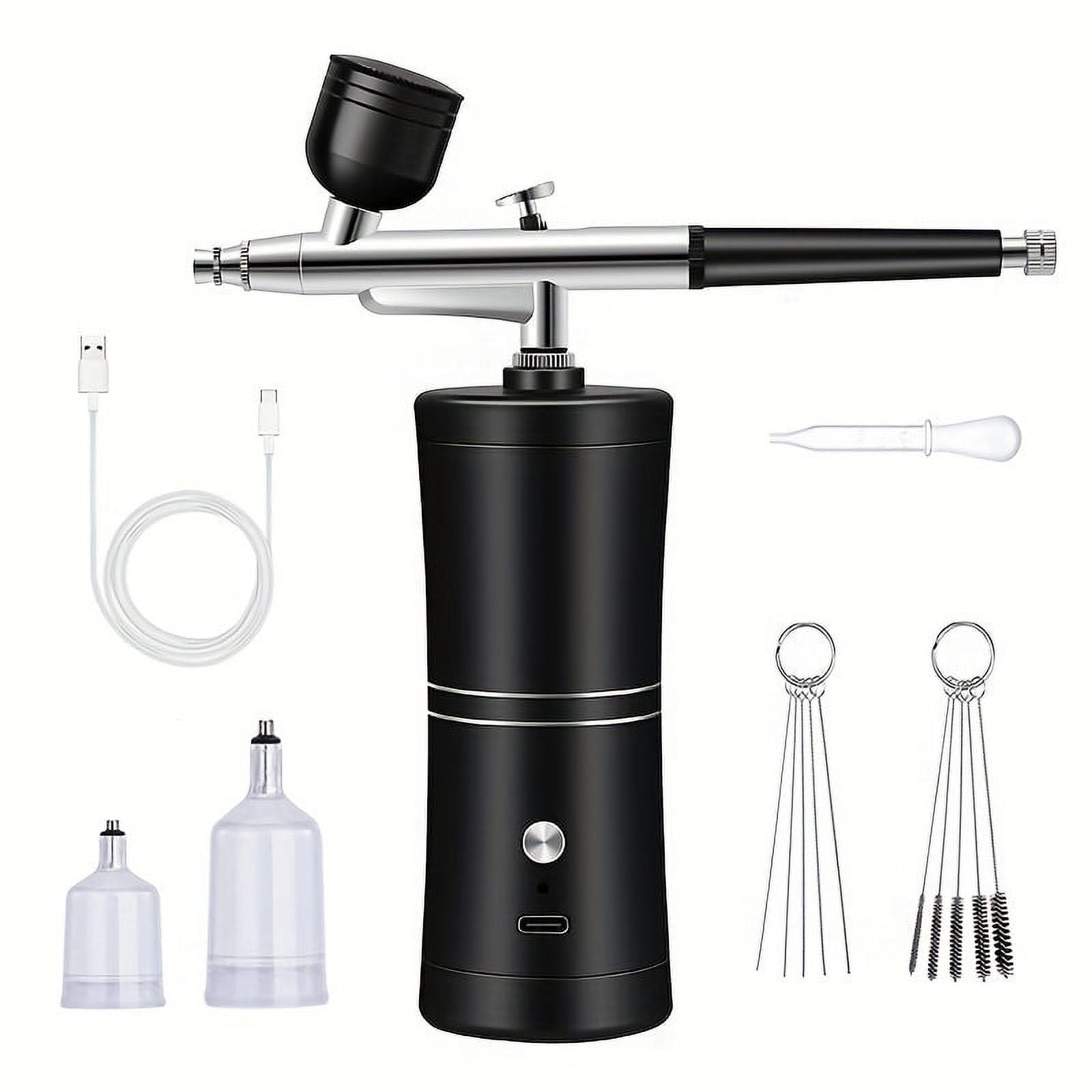1 Set Mini Airbrush Kit With Portable Air Brush Compressor Set, Gravity ...