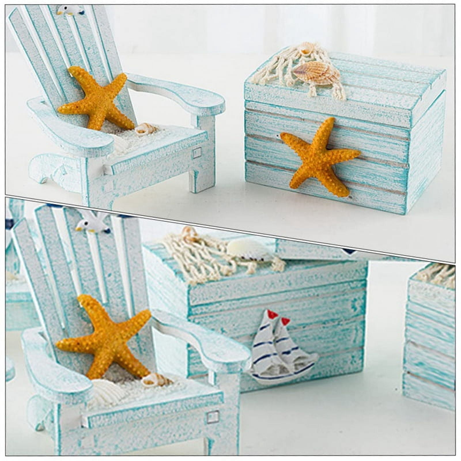 1 Set Mini Beach Chair Miniature Miniature Furniture Tabletop ...
