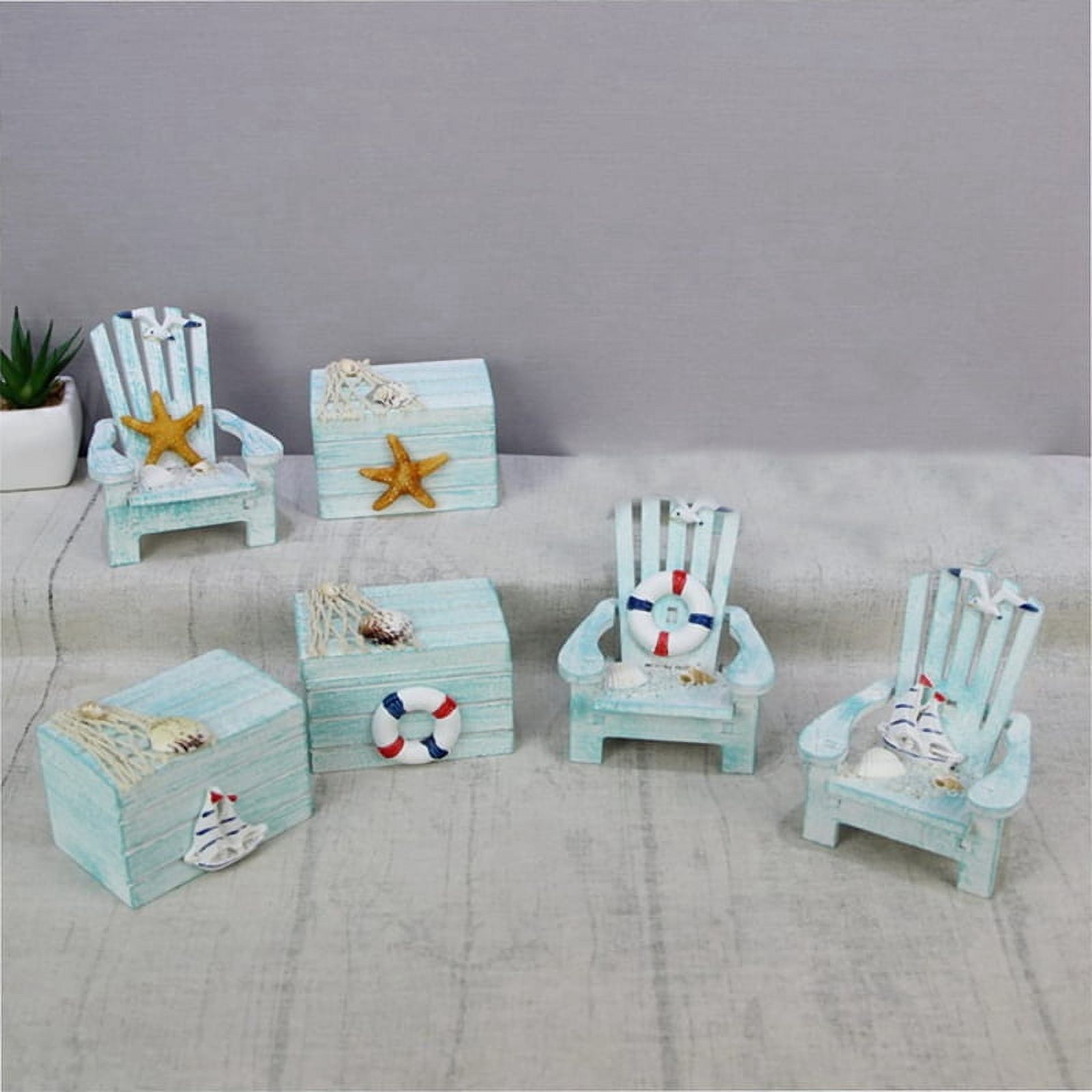 1 Set Mini Beach Chair Miniature Miniature Furniture Tabletop ...