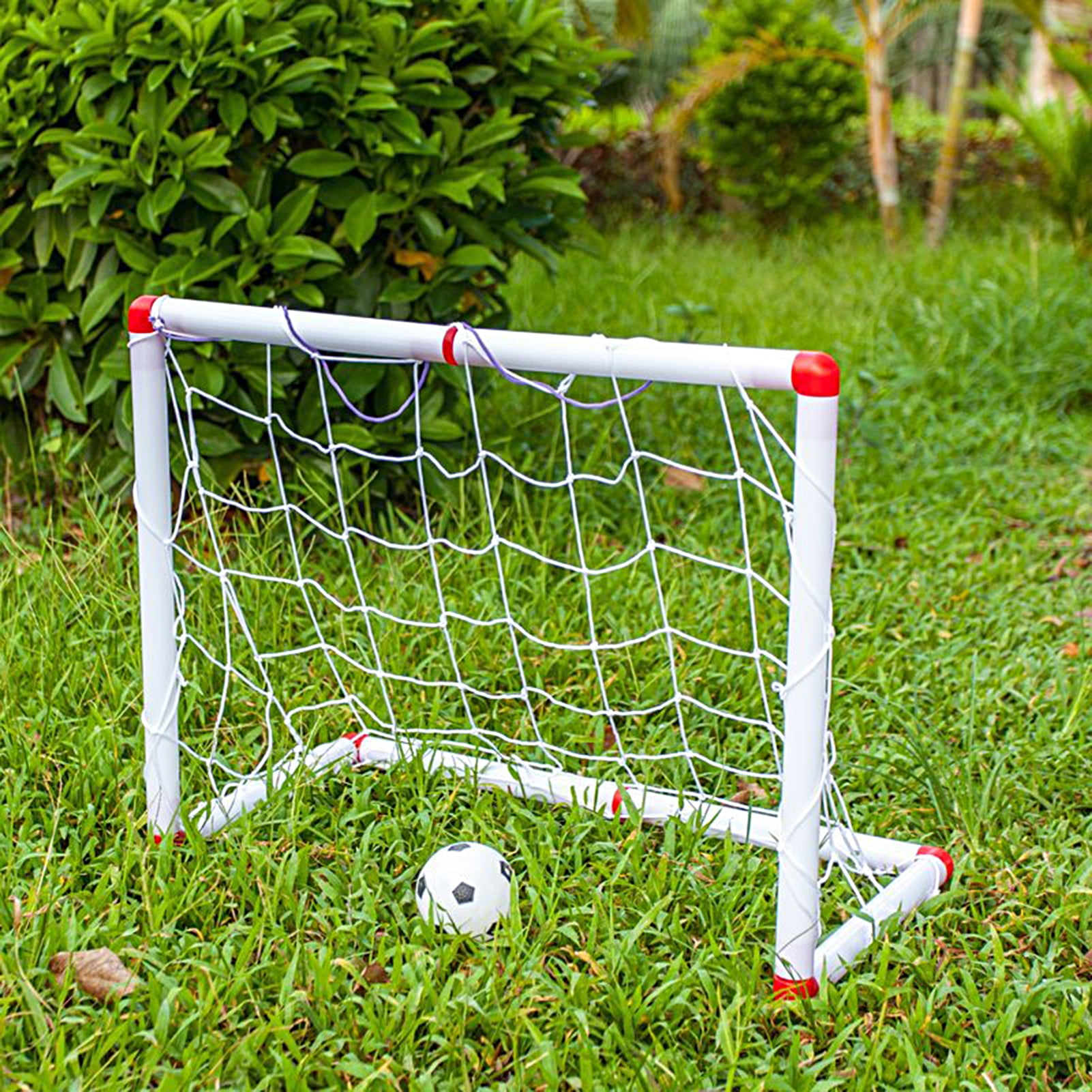 1 Set Mini Football Toy Portable Folding Soccer Goal Training 56/86/106 ...