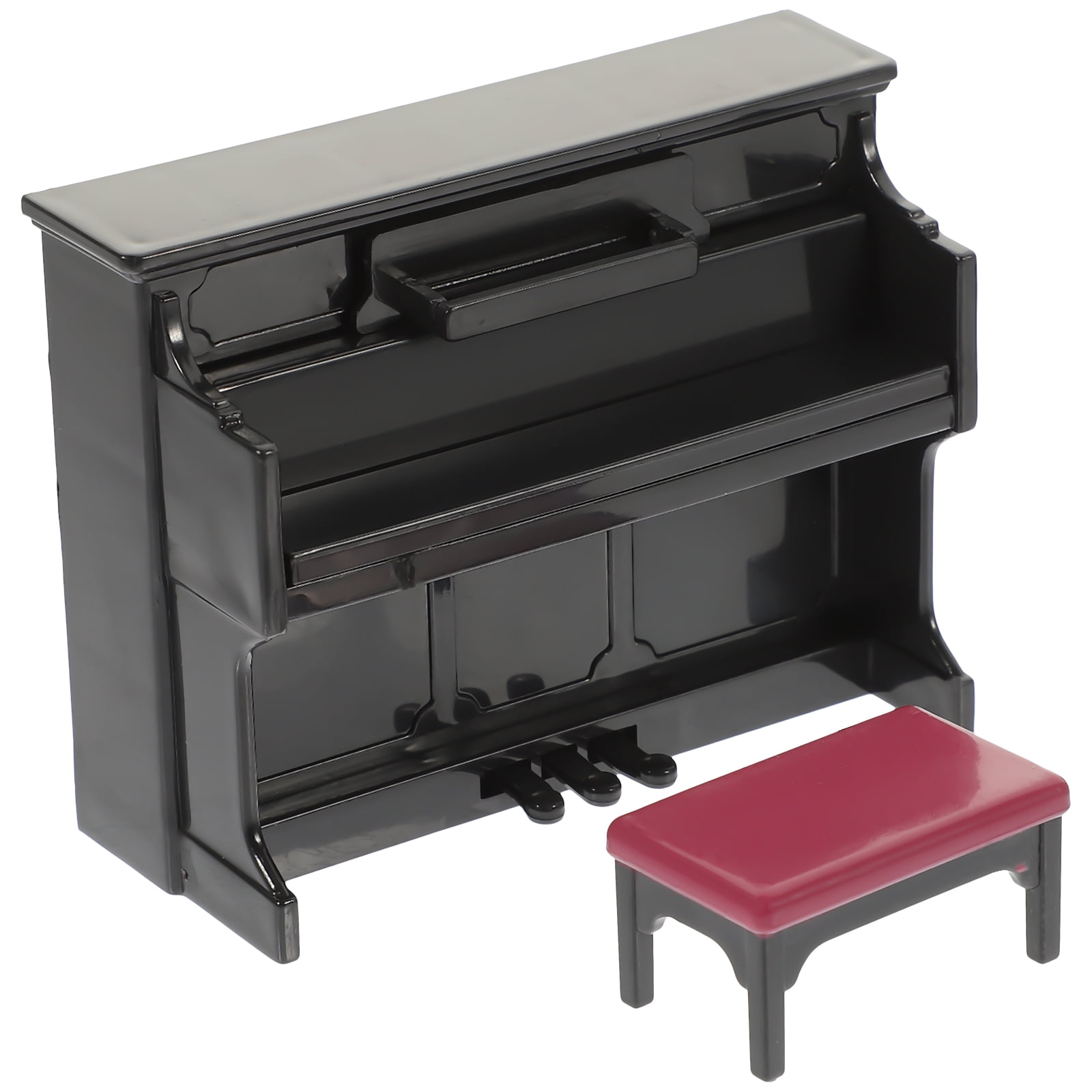 1 Set Dollhouse Piano Furniture Miniature Model Plastic Piano - Walmart.com