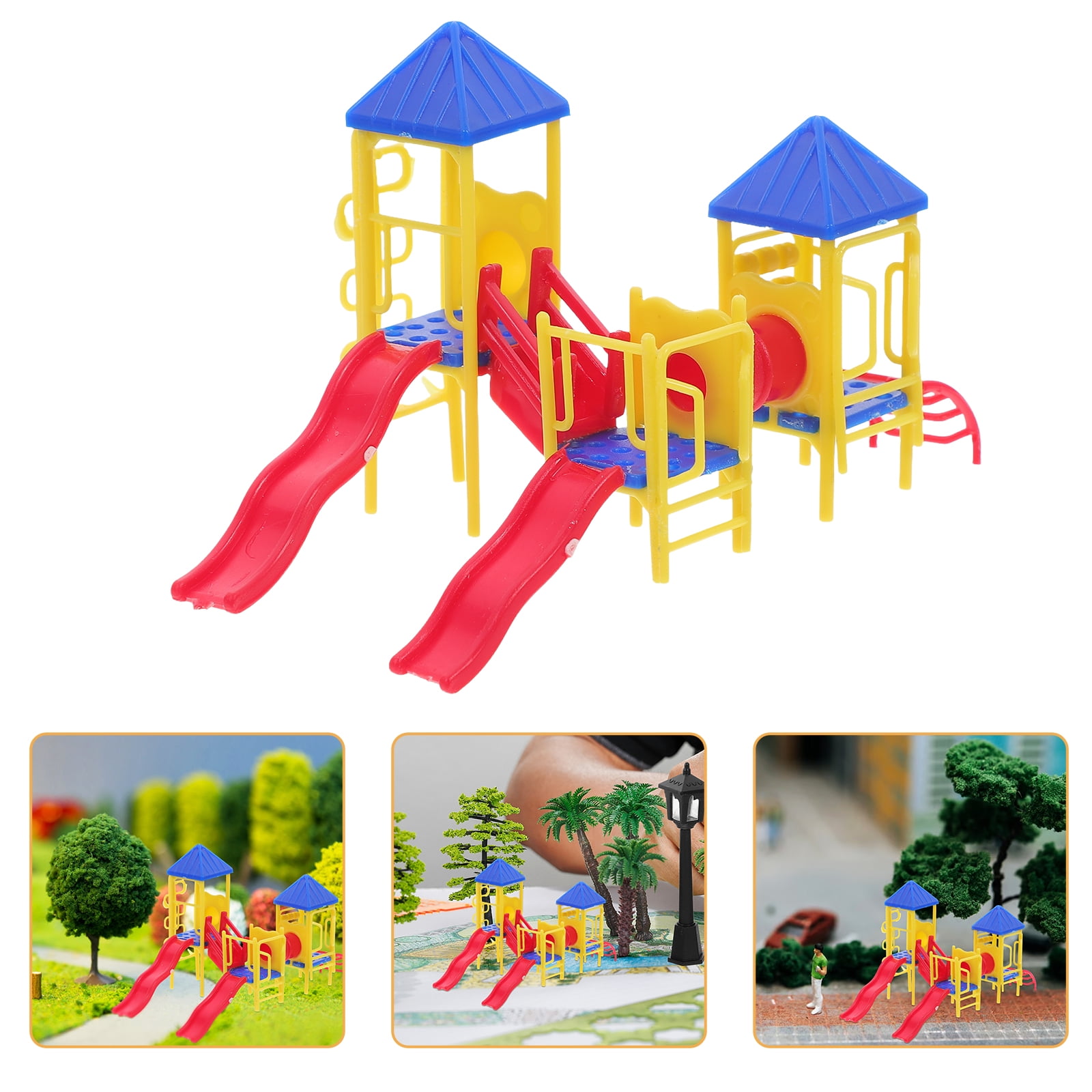 1 Set Mini Playground Model Mini Children's Playground Model Miniature ...